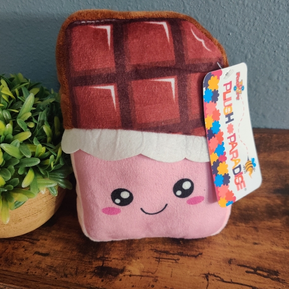 plush paradise | Toys | Candy Bar Plush Nwt Pink Smiley Face Cute Plush ...